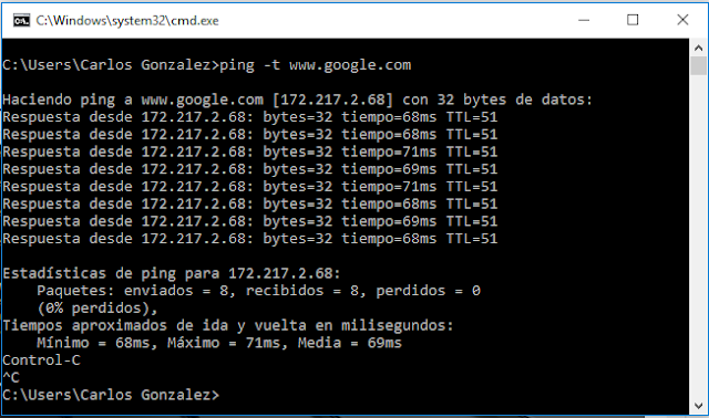 Ping (Packet Internet Groper)