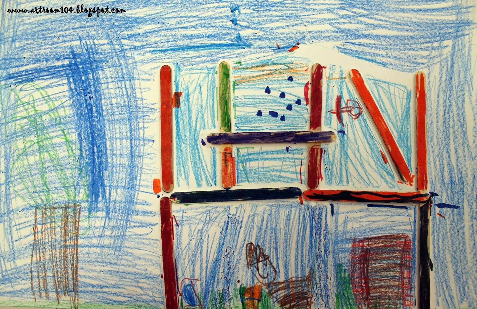 Art Room 104: Popsicle Stick Drawings