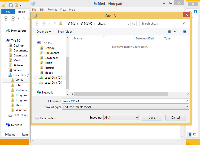 Cara Memakai Cheat Codes Dengan Emulator Epsxe (100% Berhasil)
