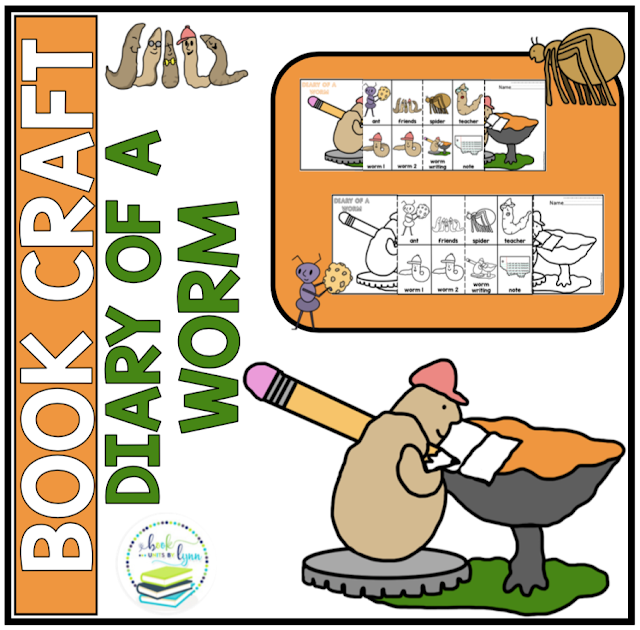 DIARY OF A WORM BOOK CRAFT ~ Book Units by Lynn