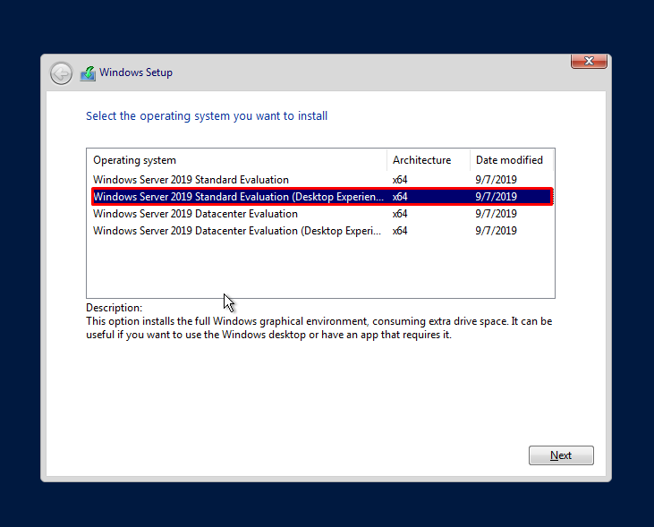 Instalasi Windows Server 2019 Via VirtualBox