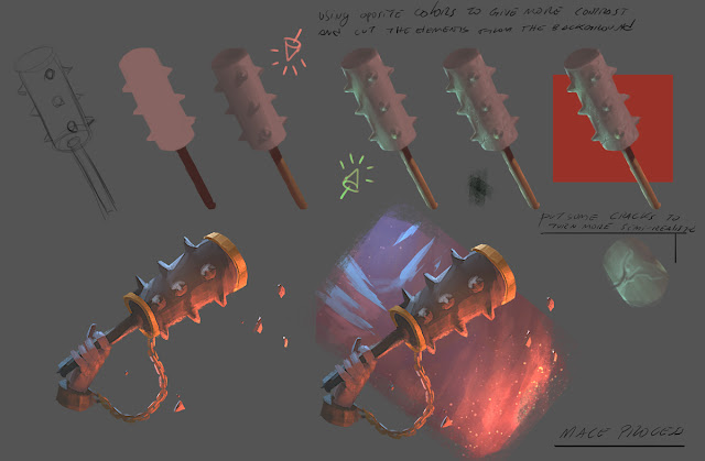 Art of Douglas Deri: TUTORIAL WEEK 03 - Strap, Glass & Mace