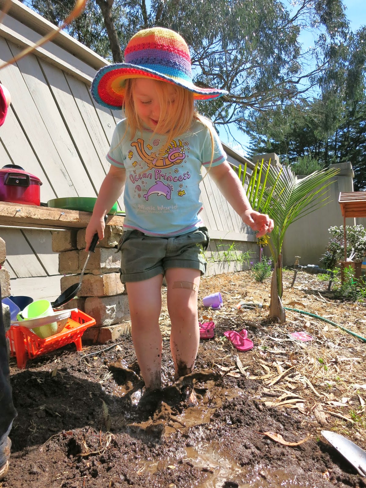 Learn with Play at Home: Make your own simple backyard Mud Kitchen