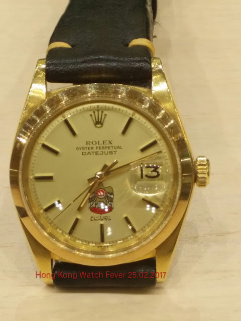 Hong Kong Watch Fever 香港發燒友: Rolex Coat of Arms of UAE dial for Date Just