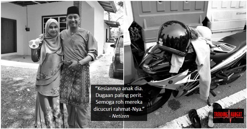 Motor rempuh belakang lori, anggota polis & isteri maut kemalangan