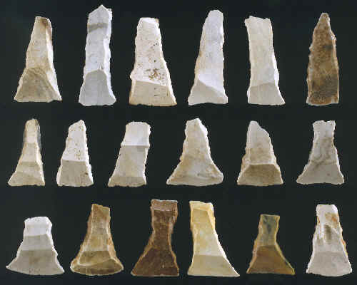 Flint Knapping UK: Petit Tranchet Transverse Arrowheads