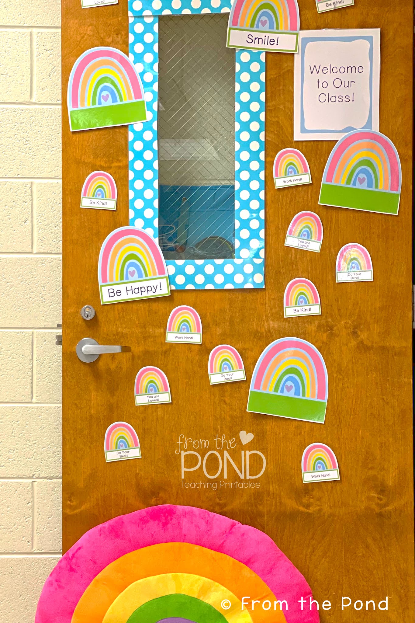 Rainbow Classroom Decor | From the Pond