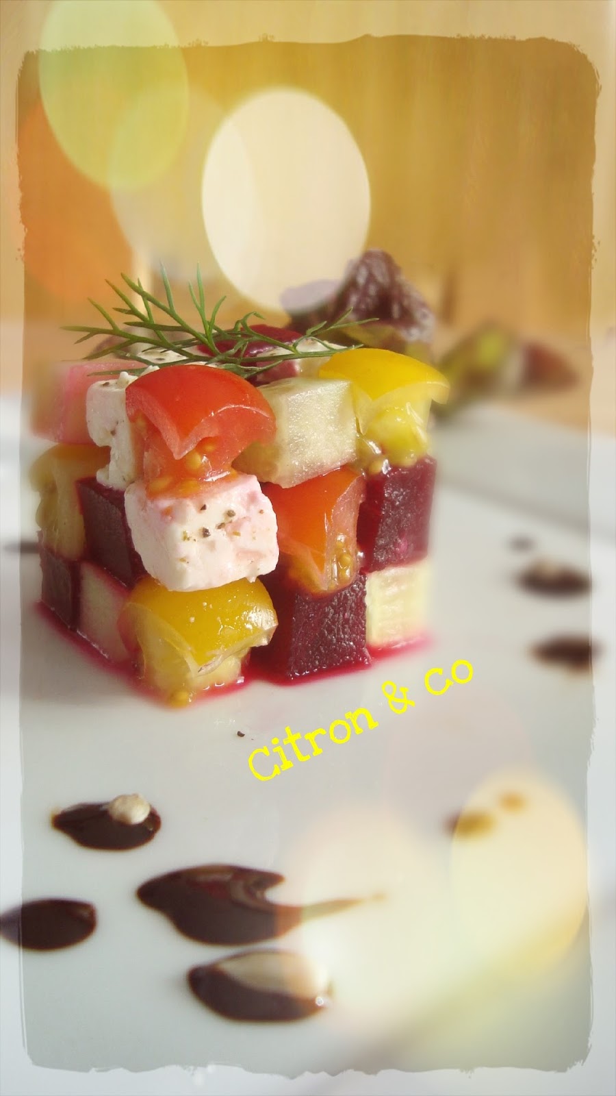 Citron & co: RUBIK'S CUBE DE LEGUMES ET FROMAGE