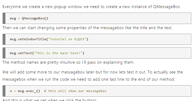 [Tech With Tim] PyQt5 Tutorial - QMessageBox and Popup Windows