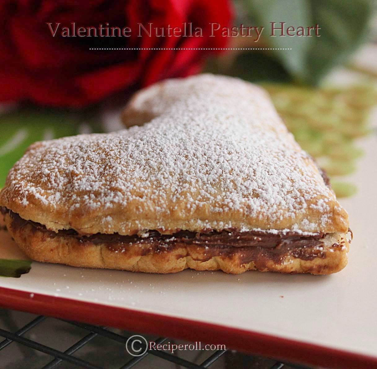 Nutella Pastry Hearts | Valentine Pastry Heart