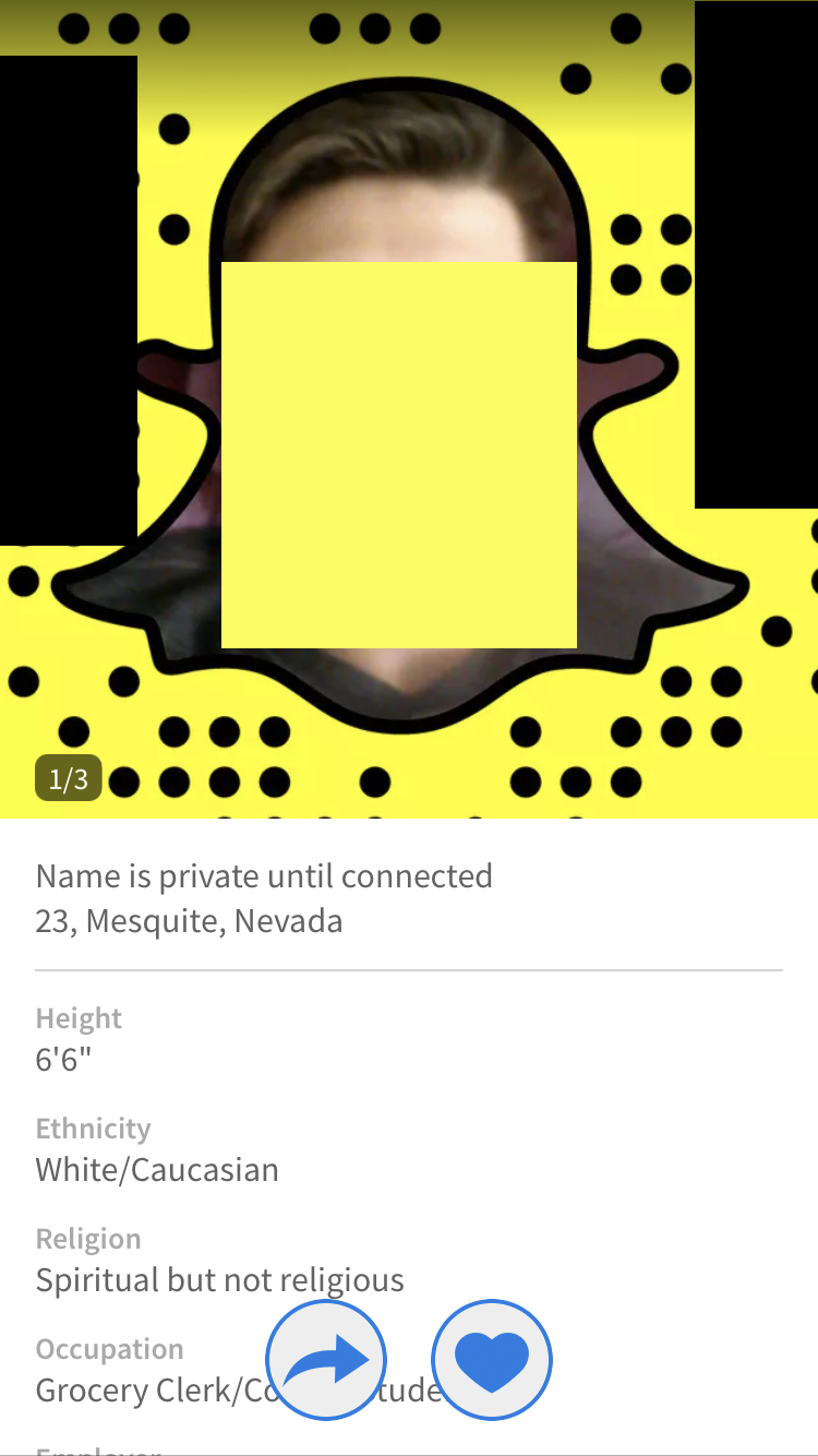 Single Vegas Girl: OkCupid - Snap Code