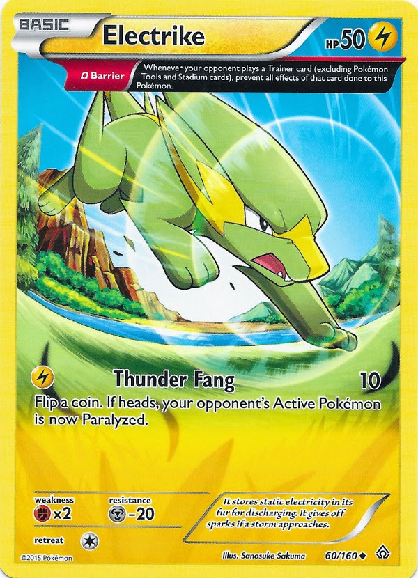 Electrike 60/160 -- Primal Clash Pokemon Card Review | PrimetimePokemon ...