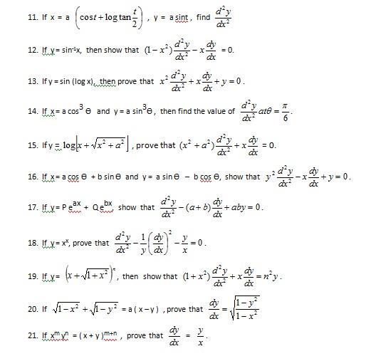 Kvasnapsmaths blogspot in XII MATHS REVISION QUESTIONS IN DIFFERENTIATION kvasnapsmaths-blogspot-in-xii-maths-revision-questions-in-differentiation