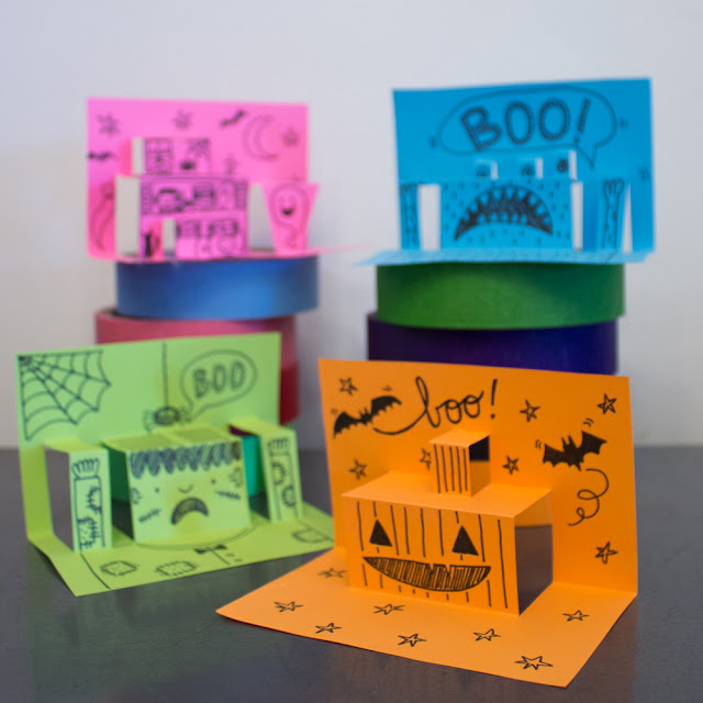Easy DIY 3D Pop-Up Halloween Cards (Pumpkin, Monsters, and Haunted ...