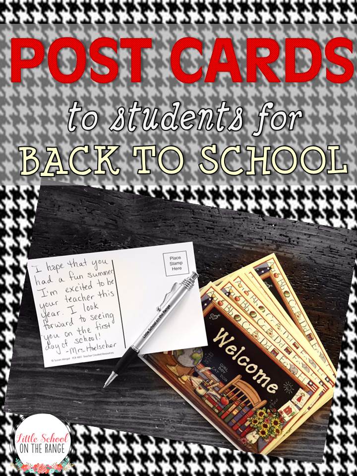 Little School on the Range: Postcards to Your Students - Setting the ...