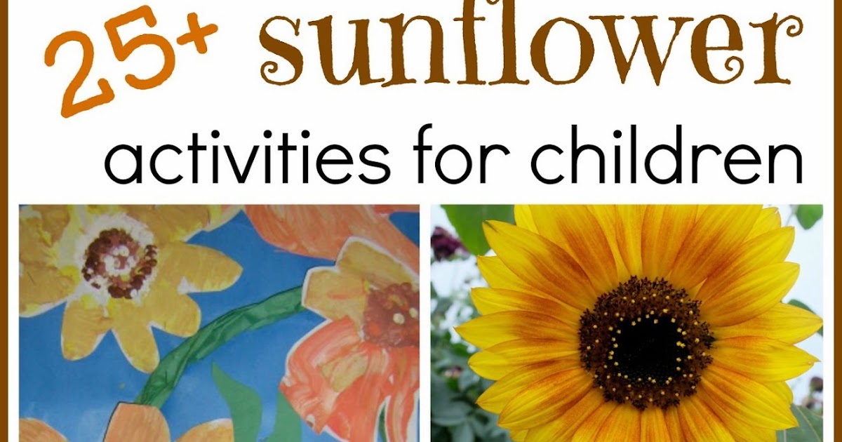 25+ sunflower activities for children - rubber boots and elf shoes