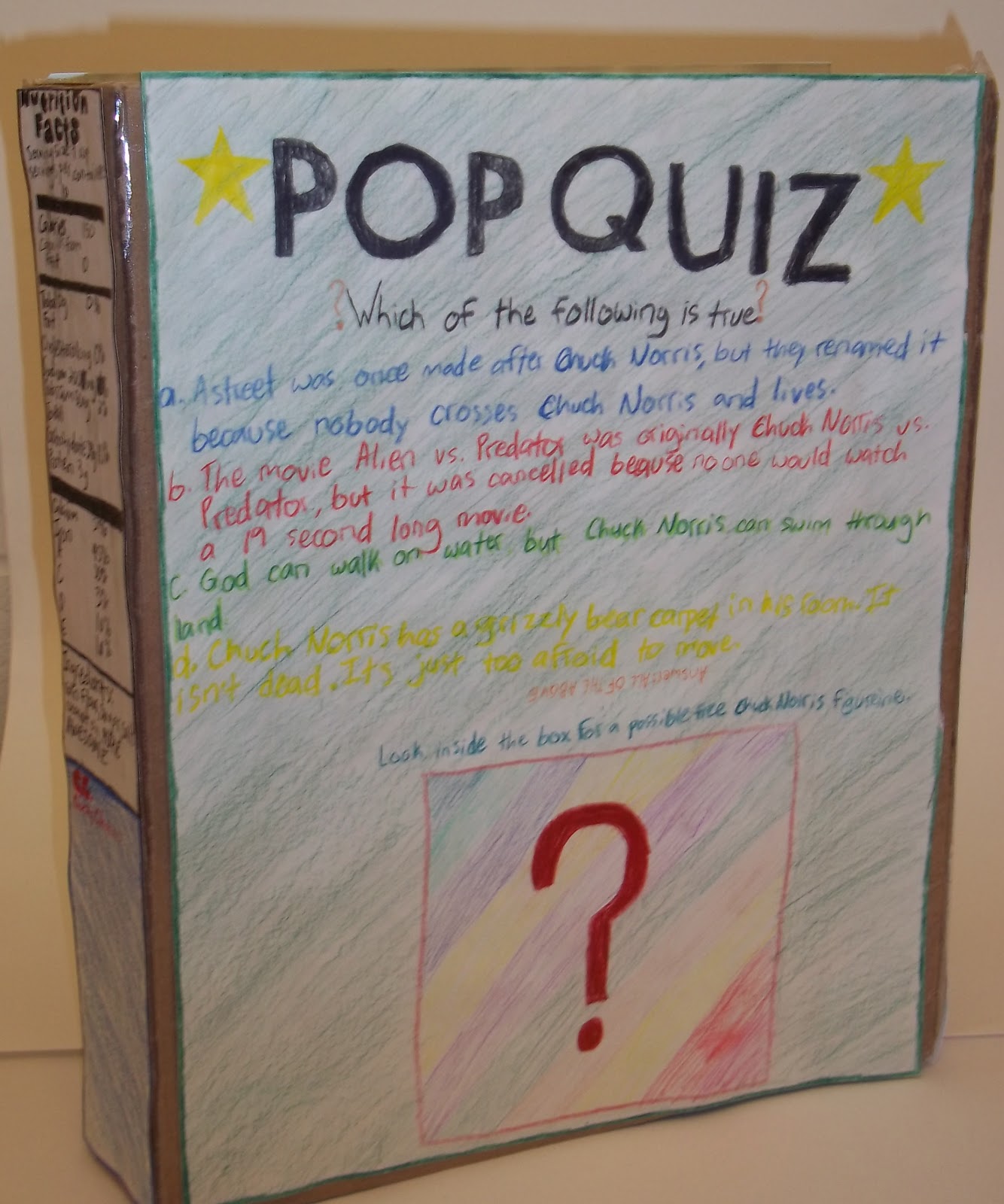 Monument Valley Regional Middle School Art Class: Cereal Box Design ...