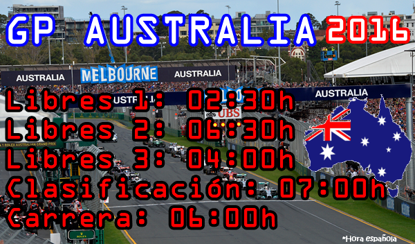 Todo sobre el calendario y horarios (Temporada 2016) | Soy F1