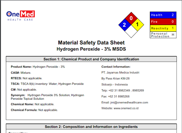 Semangat Berbagi: Apa MSDS (Material Safety Data Sheet) Itu? dan ...