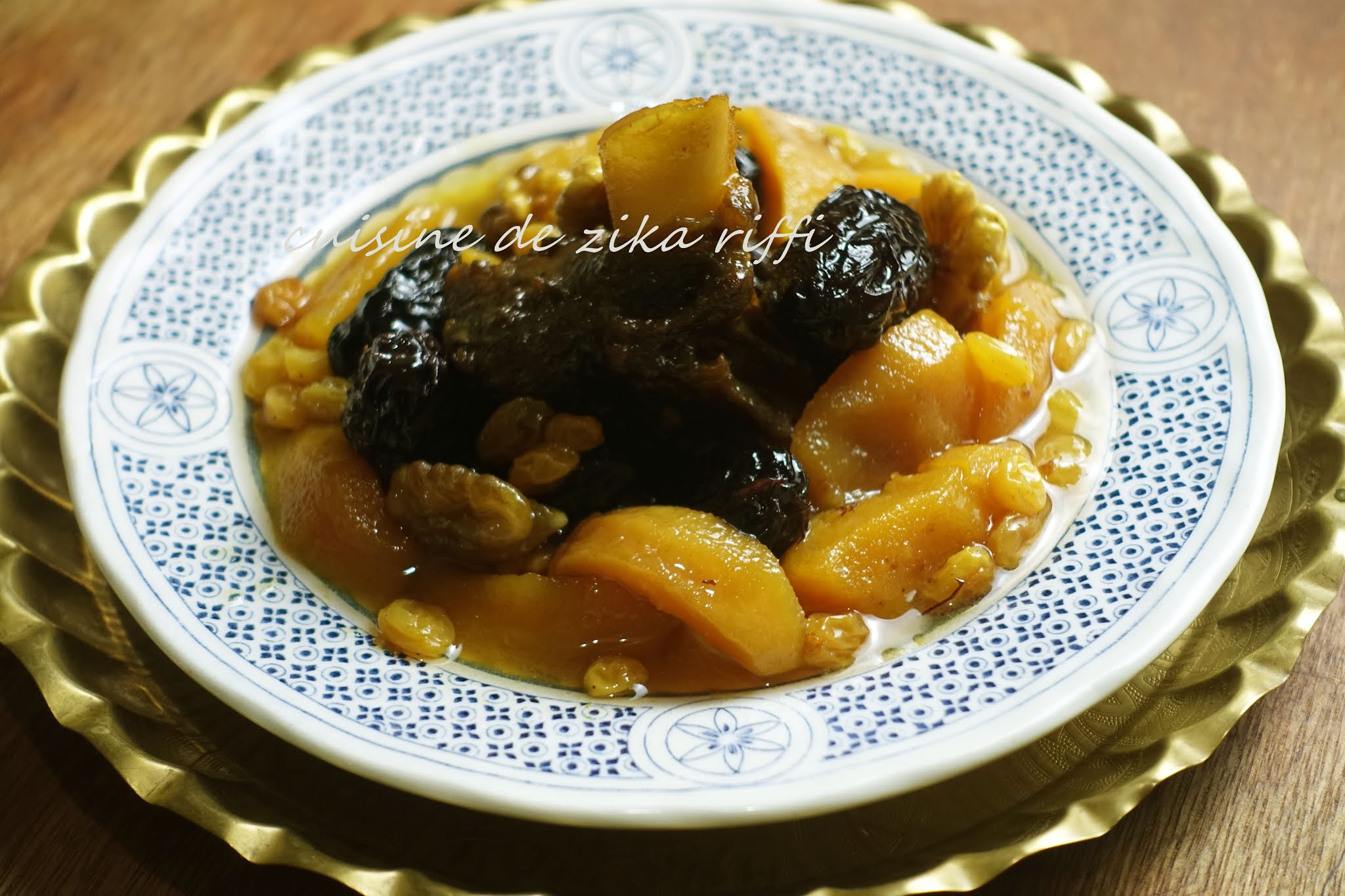 Marka hlouwa anjass, tajine sucré salé aux poires