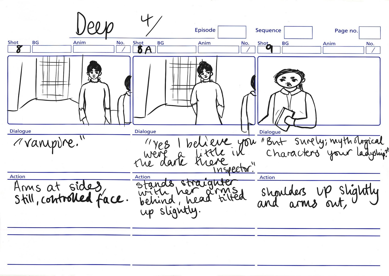 'Deep' Storyboard - Storytelling for Animation