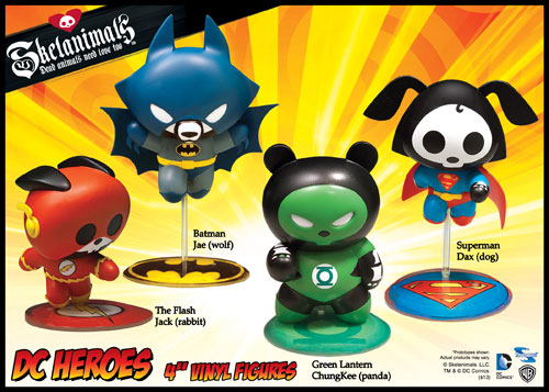 The Blot Says...: DC Heroes Skelanimals Series 1 Vinyl Figure Set by ...