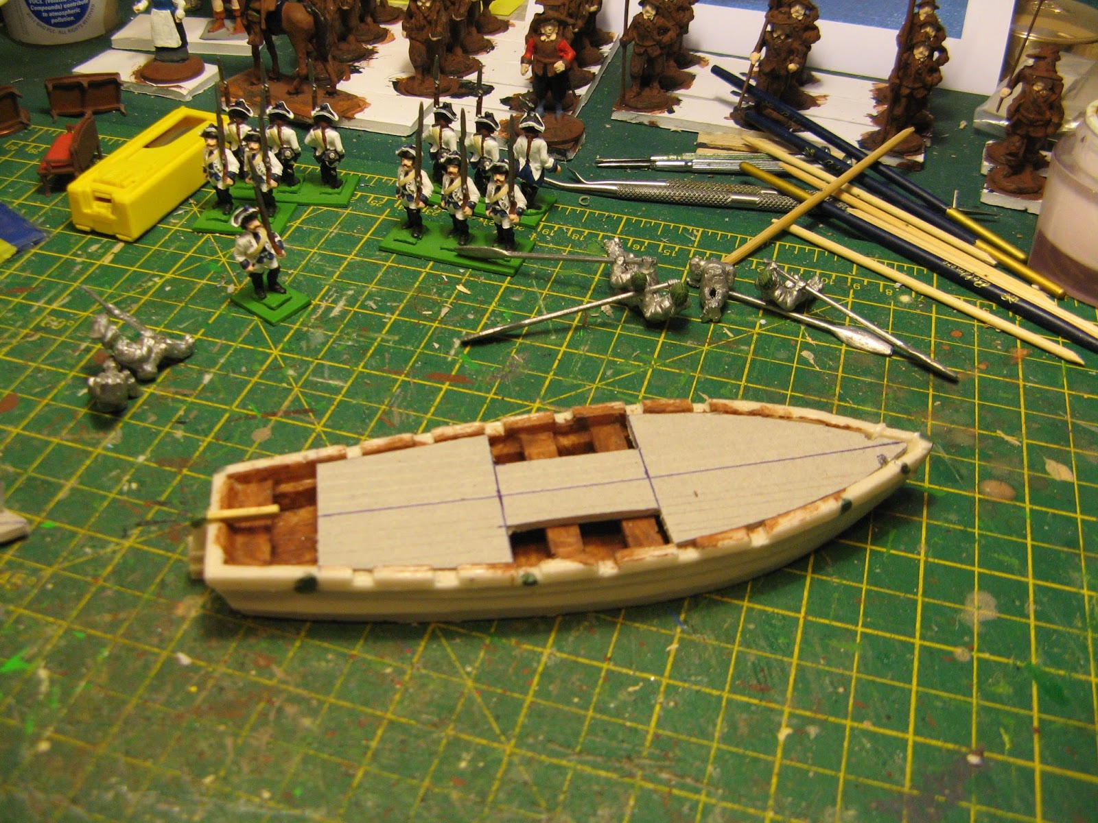 The Kingdom of Wittenberg: 28mm Rowing Boats for the River Oudear (WIP)
