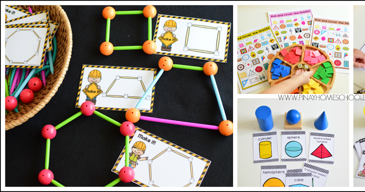 Kindergarten Math: Shapes Activity Centers | The Pinay Homeschooler