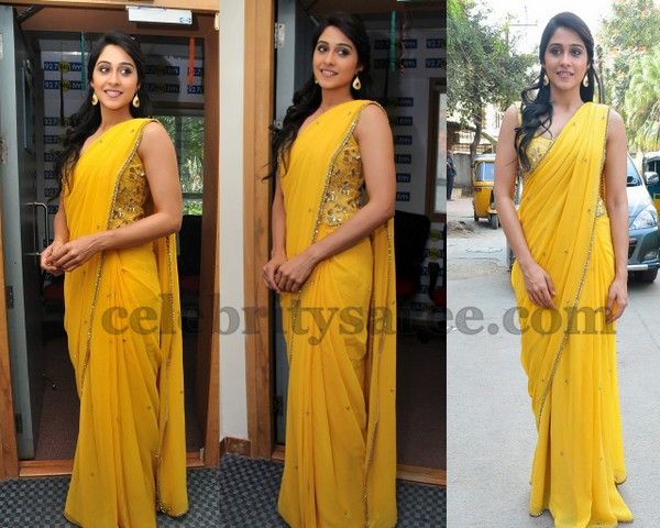 Regina Yellow Simple Saree - Saree Blouse Patterns