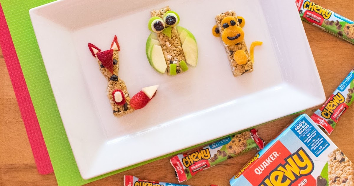 Lunchbox Dad: How to Make Animal Themed Snack Ideas With Quaker® Chewy