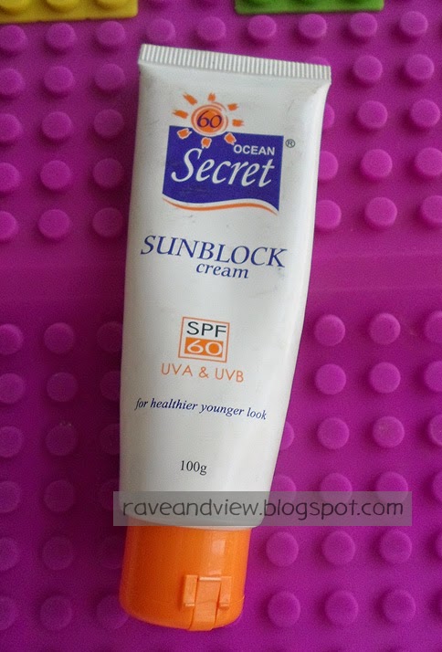 Product Review: Ocean Secret SPF60 Sunblock Rave and View: Product ...
