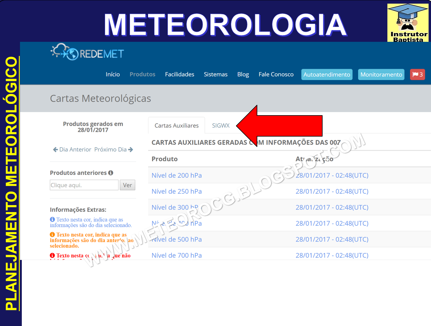 MeteoroCG: COMO ACESSAR CARTAS SIGWX PROG - REDEMET