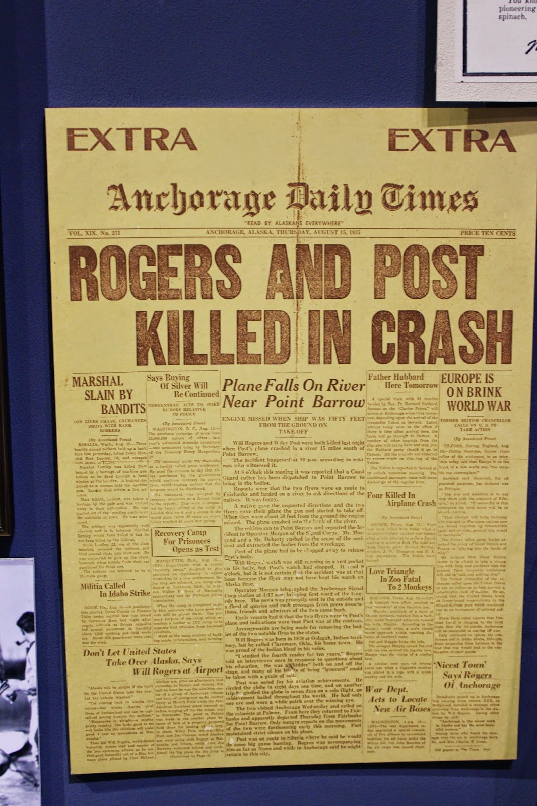 The Boomer Bus: Post 07-02-2014. Anchorage-Aviation Museum