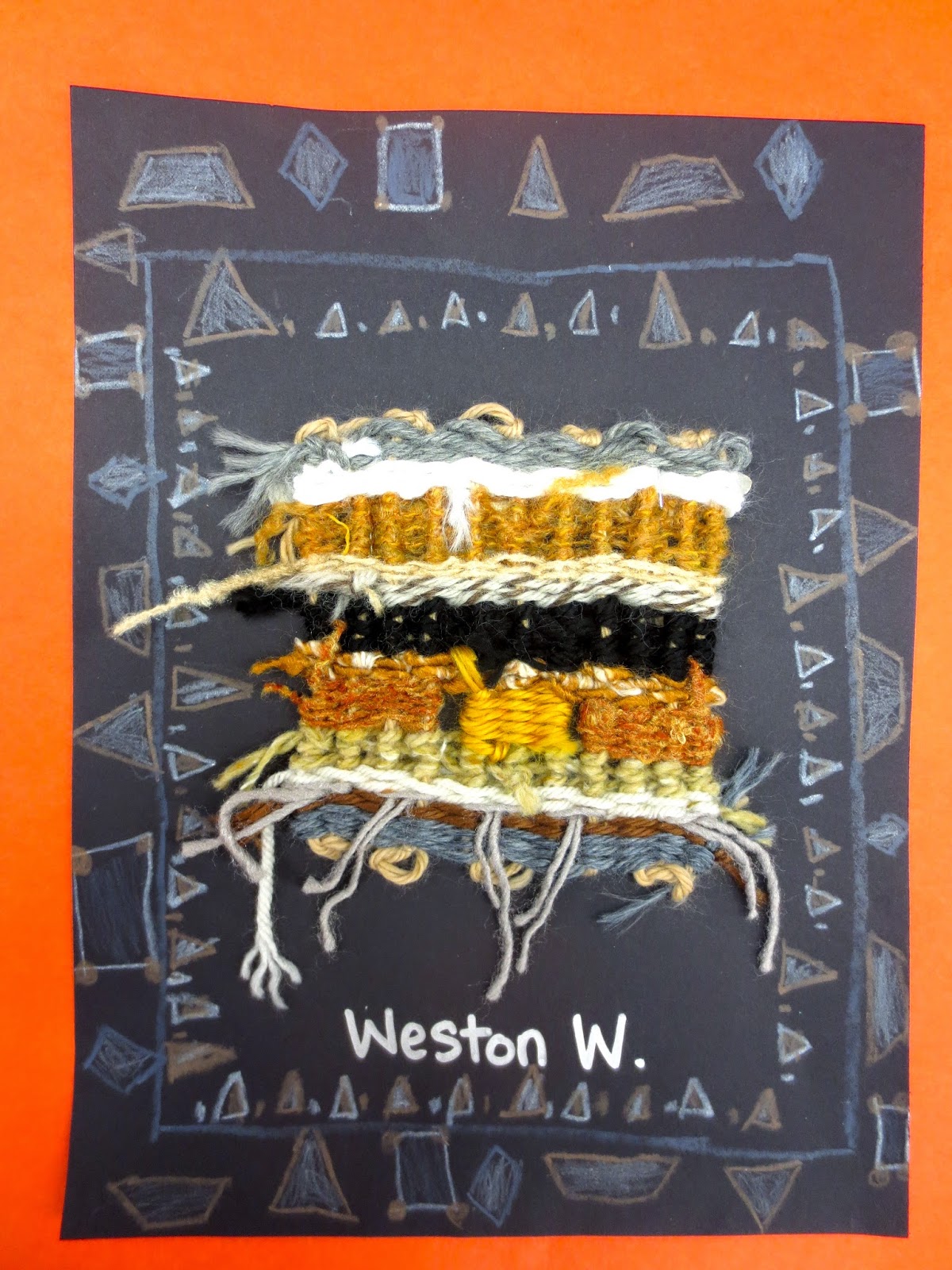 Zilker Elementary Art Class: 3rd Grade Weavings