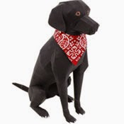 Labrador Retriever Dog Papercraft (Black) | Papercraft Free Download ...