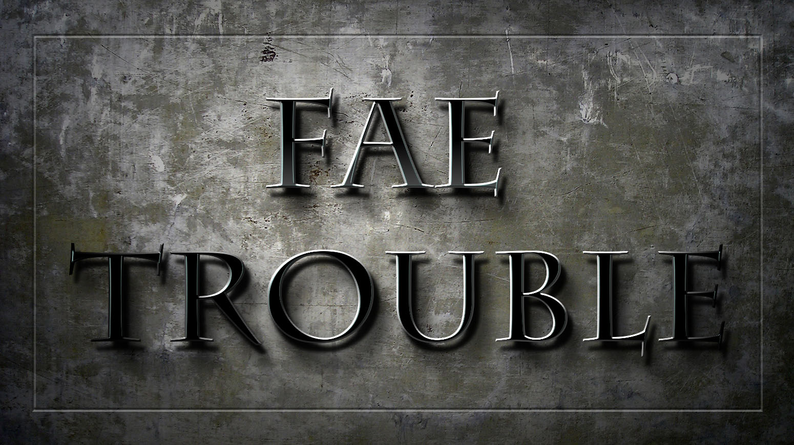 Writing Wednesday - Fae "Trouble"