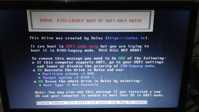 Cara Kedua Mengatasi Error: BIOS/Legacy Boot of UEFI-Only Media | Sebardi Blog
