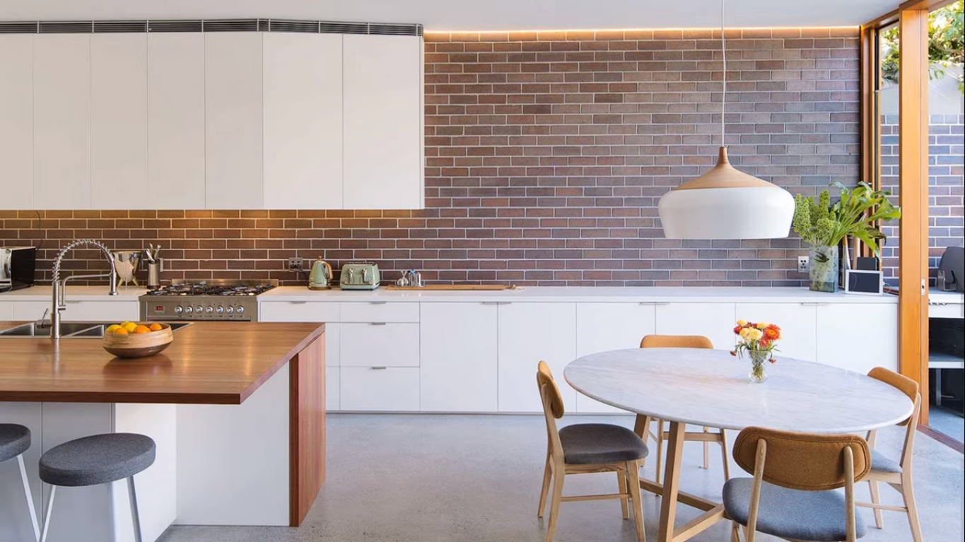 Exposed Brick Kitchen Design #kitchen >> #interior >> #design >> # ...