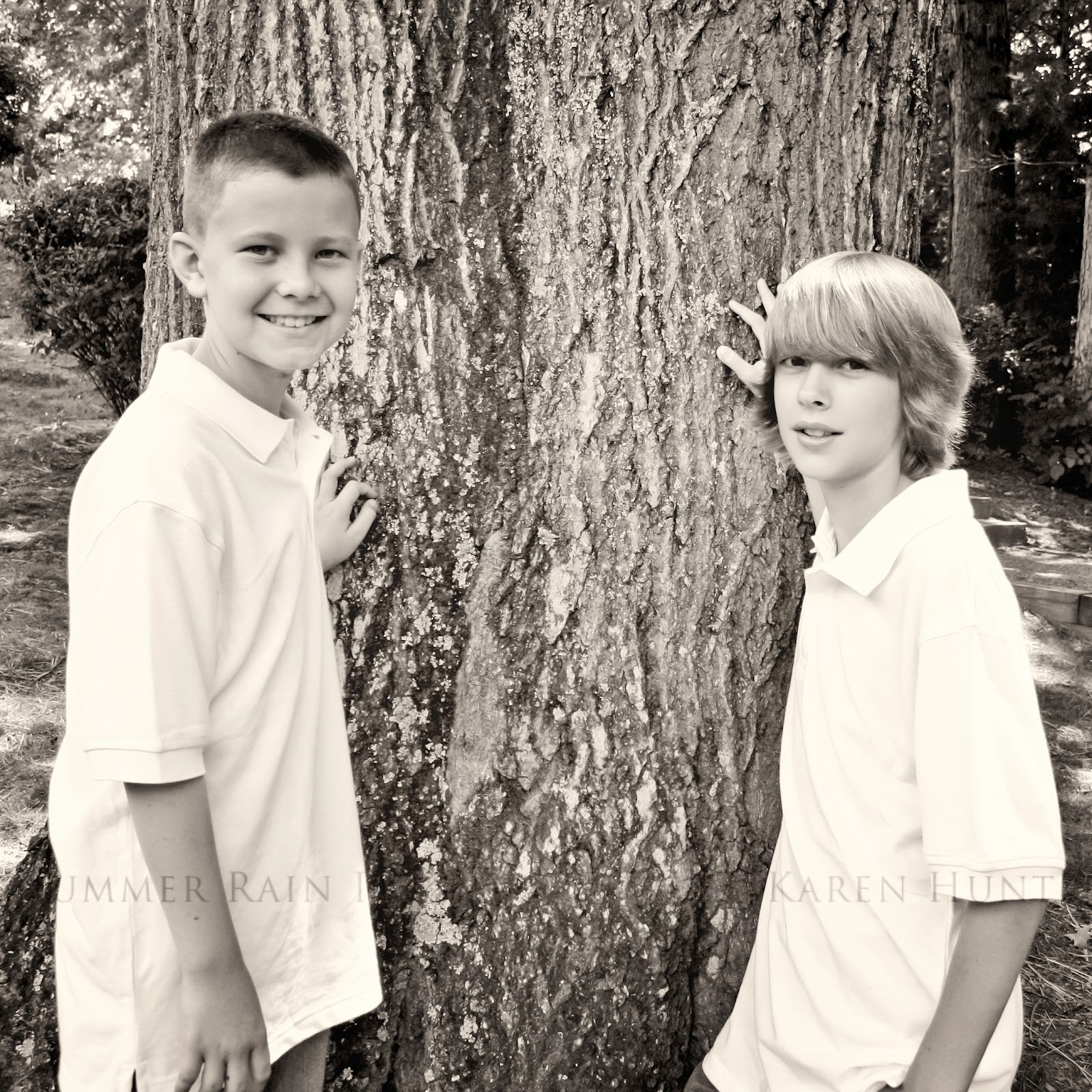 Summer Rain Photography by Karen Hunt : The Utterback Family