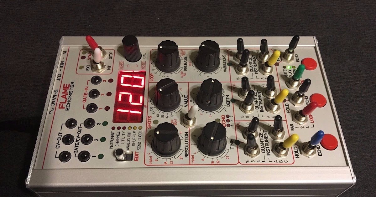 MATRIXSYNTH: Flame Echometer MIDI CV Gate Looper / Sequencer SN 12 / 2008