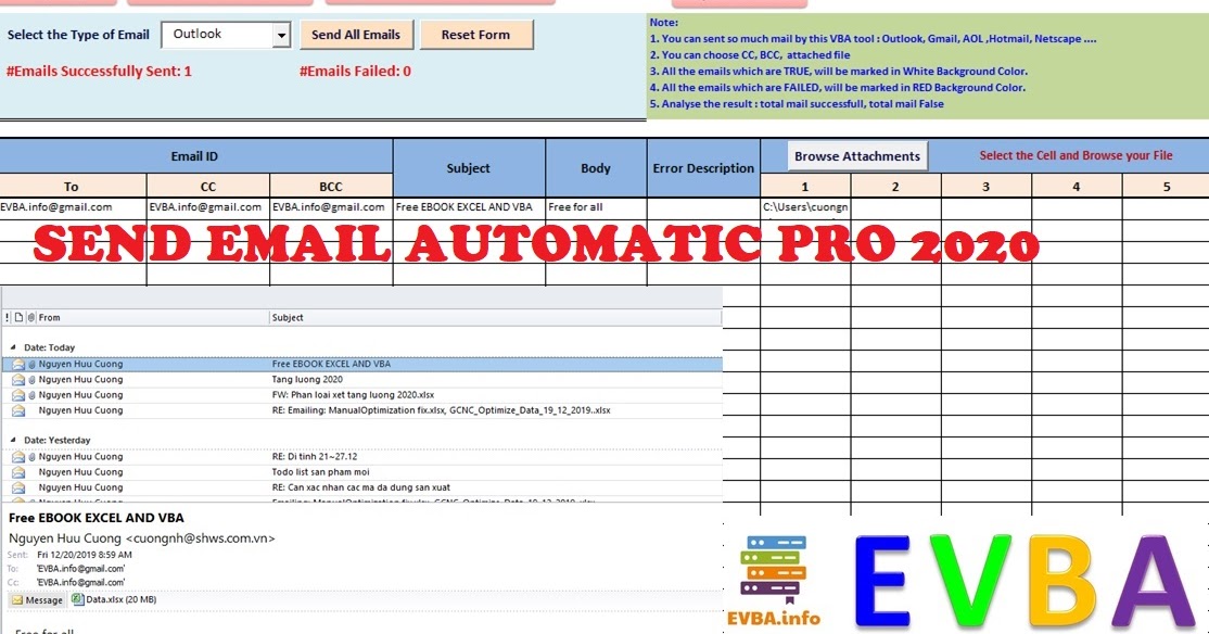 Microsoft excel vba send email with spreadsheet - mensmondo