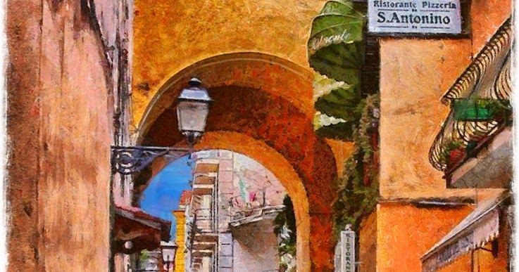 Andrew Simpson: Painting Italy .......... lost on a back street in Sorrento