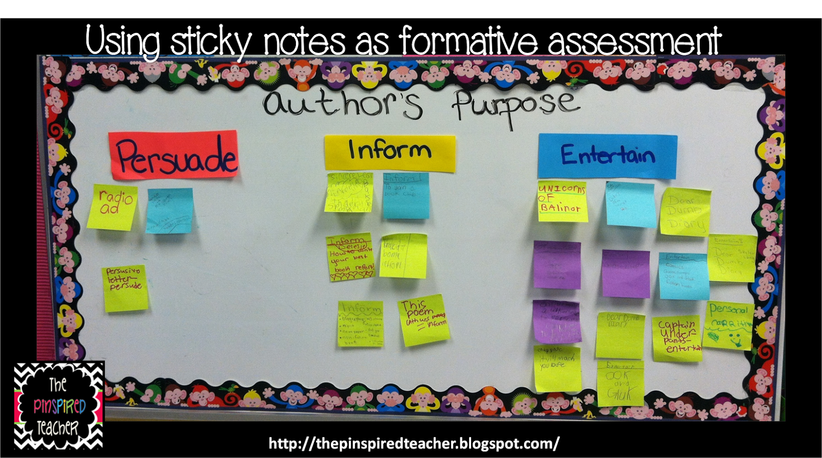 Using Sticky Notes as a Formative Assessment | The Pinspired Teacher