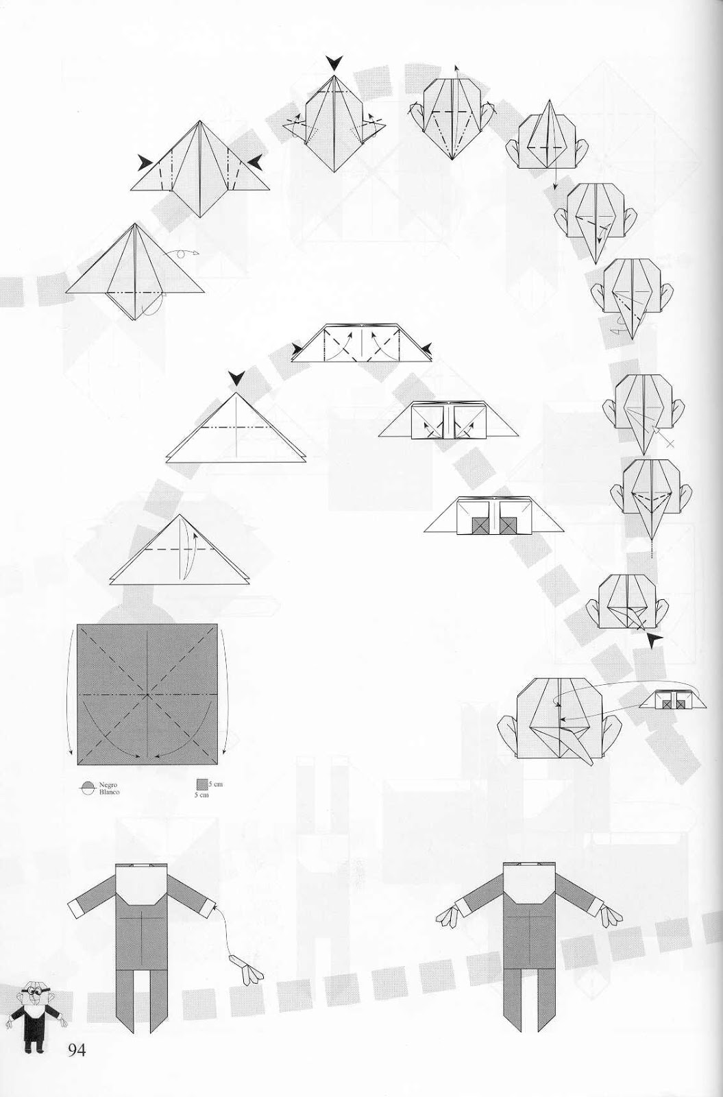 Origami Cartoon 3-Halle - Ruby Book Origami