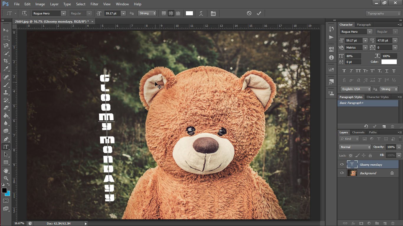 Fungsi Horizontal Type Tool Untuk Pemula