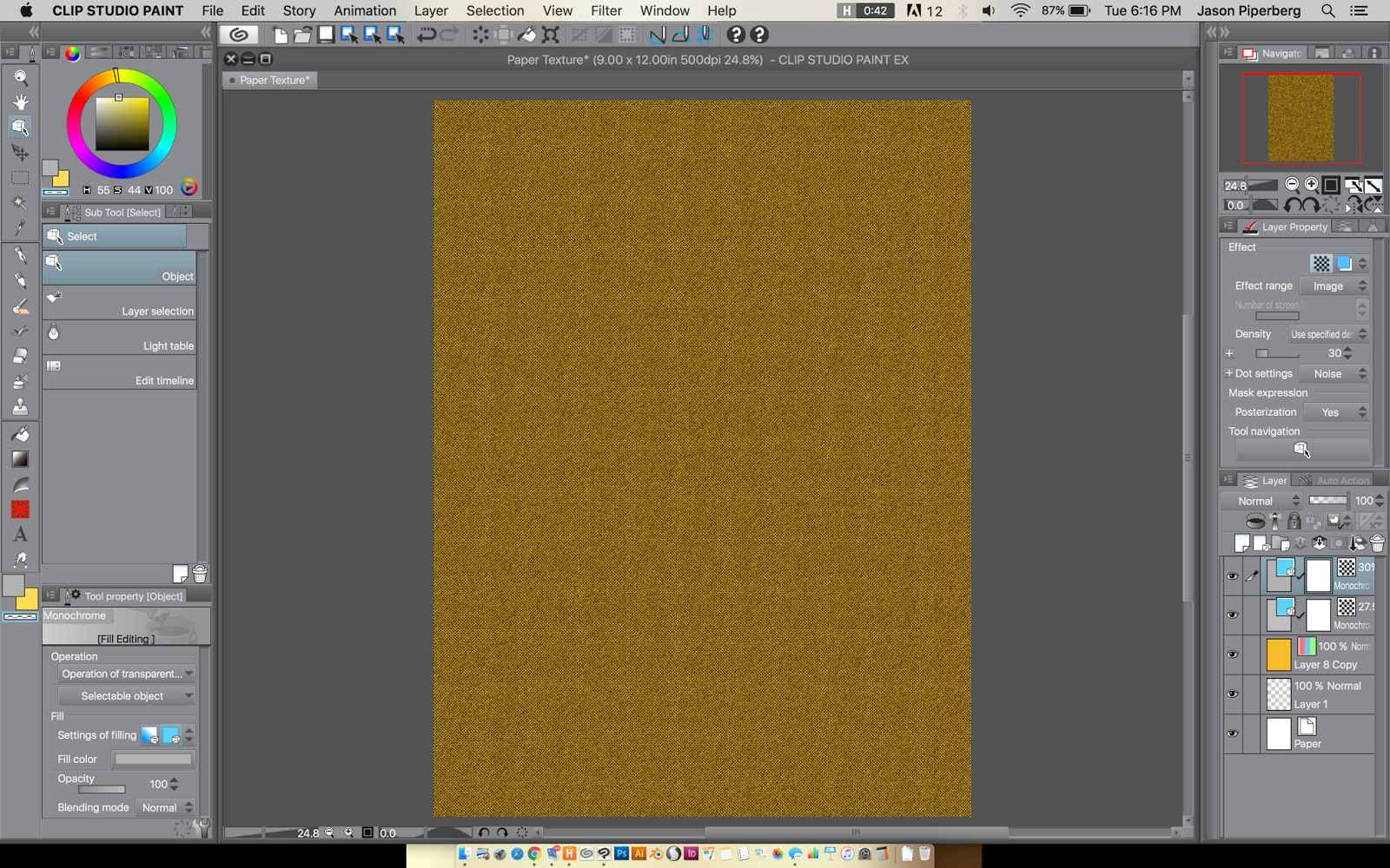 Tutorial: Making a GREAT Paper texture in Clip Studio Paint (Manga ...