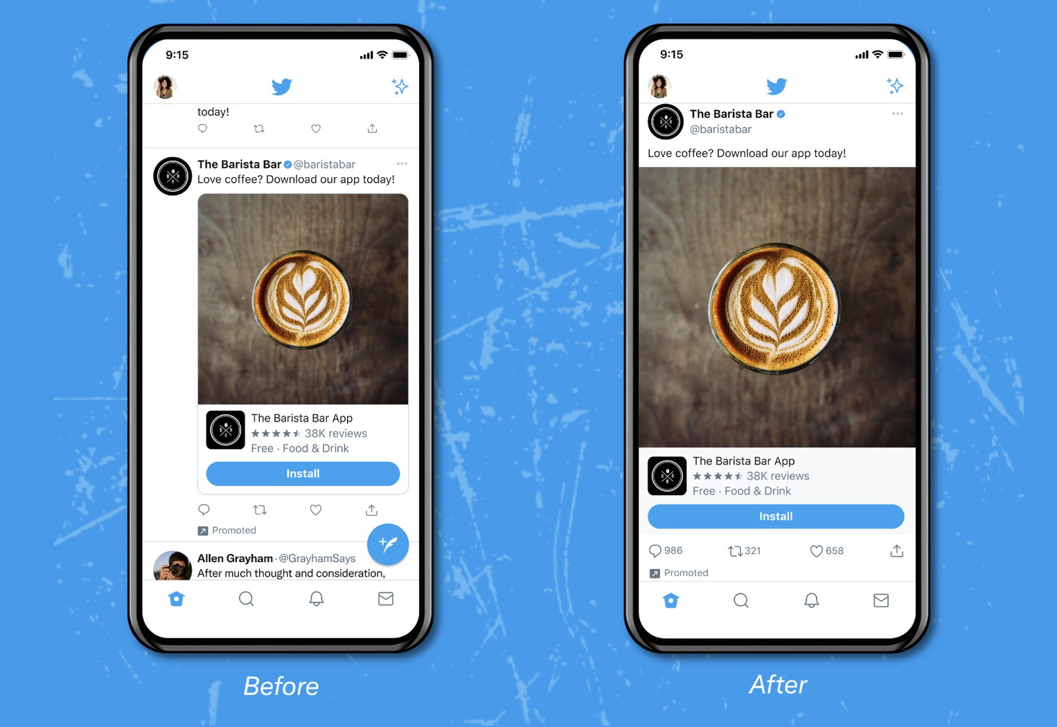 Twitter Is Testing Edge-to-Edge Media Across Its iOS Interface