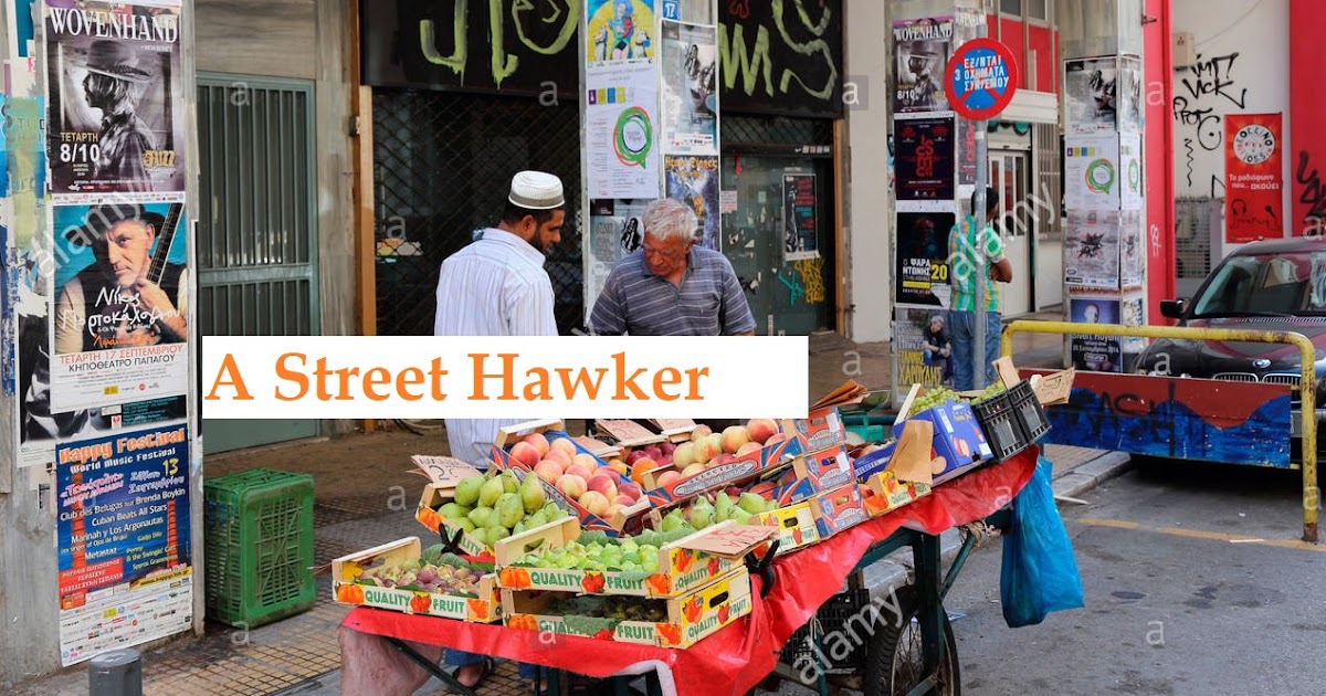A Street Hawker Paragraph