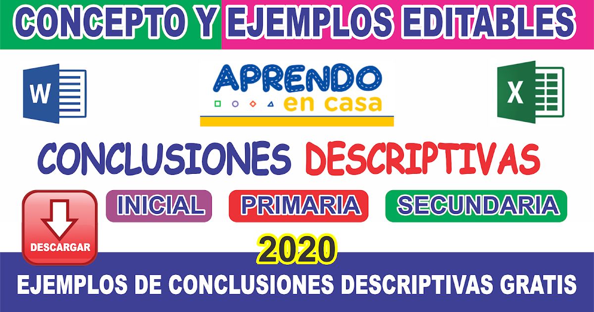 Conclusiones Descriptivas 2020 - Aprendo en casa - inicial, primaria y ...
