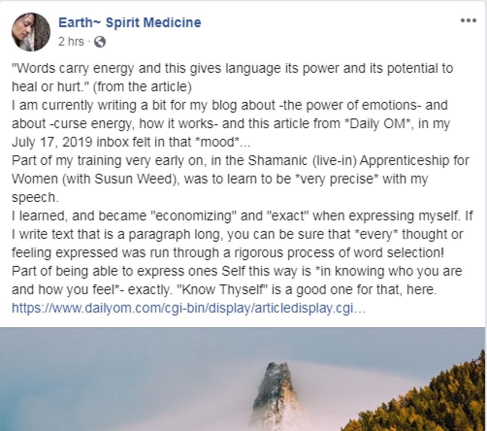 earth~spirit medicine: Curse Energy: How it Works